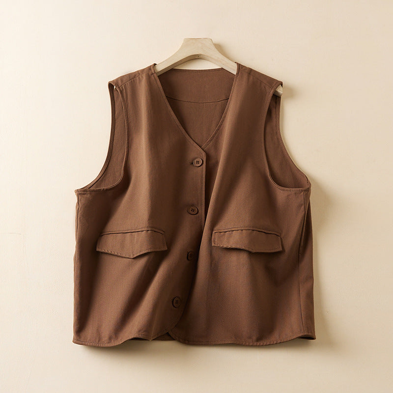 SOFIA LINEN VEST – KENNETH REBELS